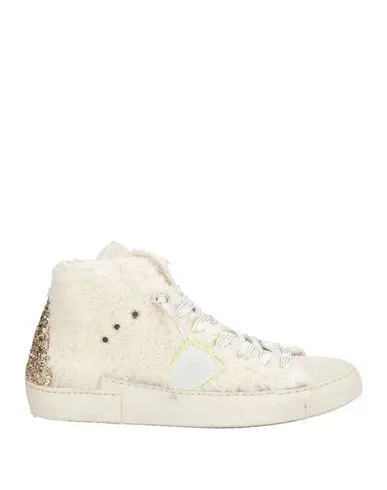 Philippe Model Prsx Sneakers Ivory Size Leather, Textile Fibers - White