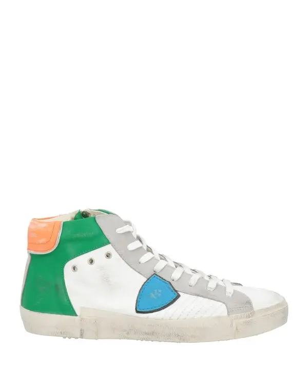 Philippe Model Prsx Leather High-top Sneakers - White