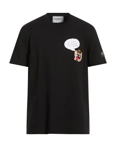 Iceberg T-shirt Jersey T-shirt Camel Size Cotton - Black