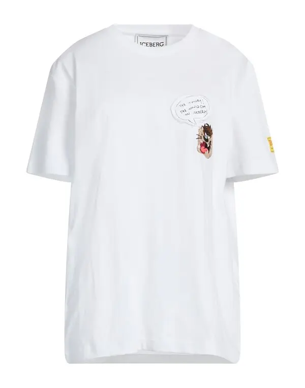 Iceberg Cotton T-shirt With Appliqués