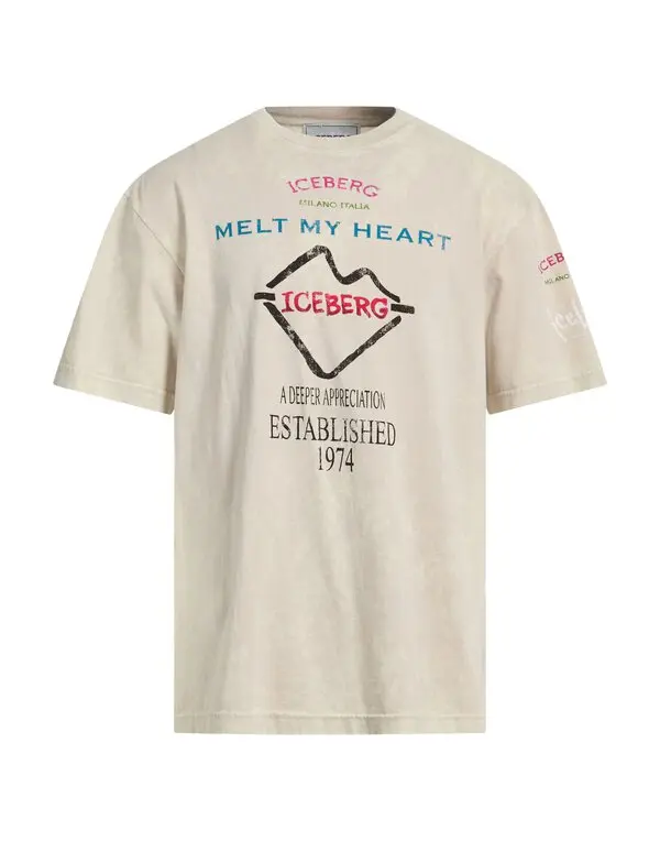 Iceberg T-shirt Jersey T-shirt Size Cotton