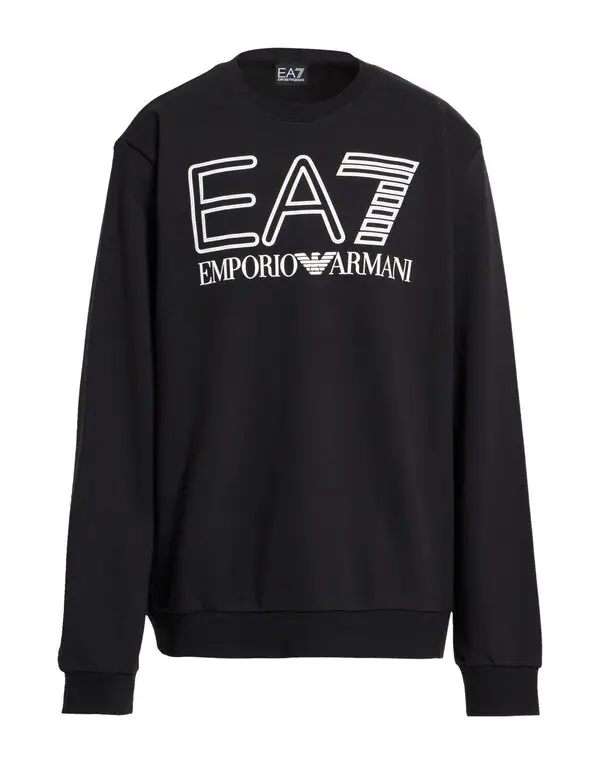 EA7 Sweatshirt With Logo Print - Black