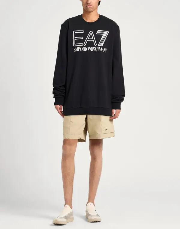 EA7 Sweatshirt With Logo Print - Black