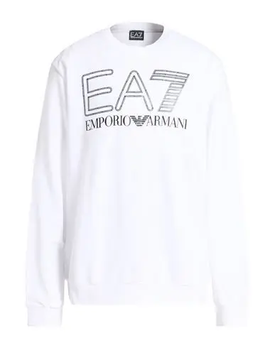 EA7 Cotton-elastane Sweatshirt - White