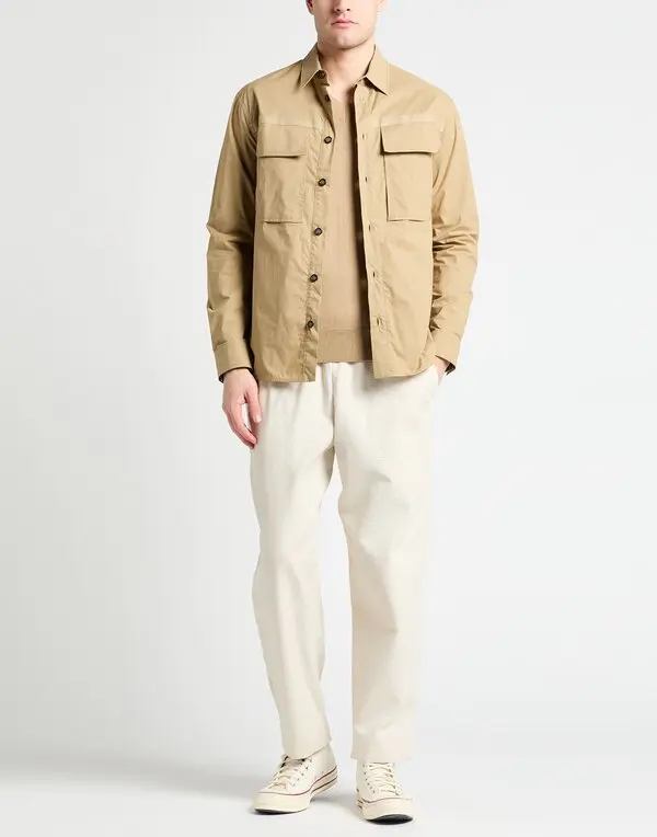 PAOLO PECORA Shirt Size Cotton - Sand
