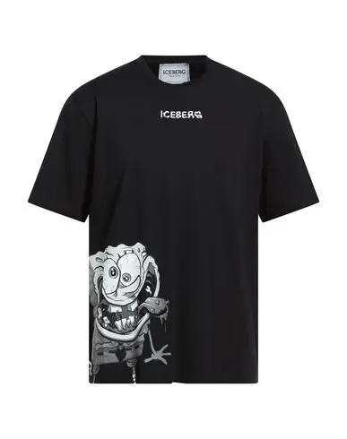 Iceberg T-shirt Jersey T-shirt Size Cotton - Black