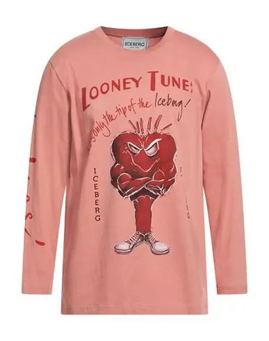 Iceberg T-shirt Jersey Looney Tunes T-shirt Size Cotton - Salmon Pink