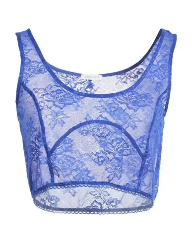 Patrizia Pepe Top Bright Size Polyamide, Elastane - Blue