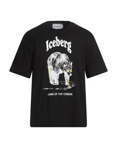 Iceberg T-shirt Jersey T-shirt Size Cotton - Black