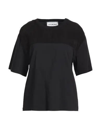 Iceberg T-shirt Jersey T-shirt Size Cotton - Black
