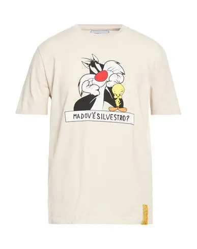 Iceberg T-shirt Jersey Looney Tunes T-shirt Khaki Size Cotton, Elastane - Beige