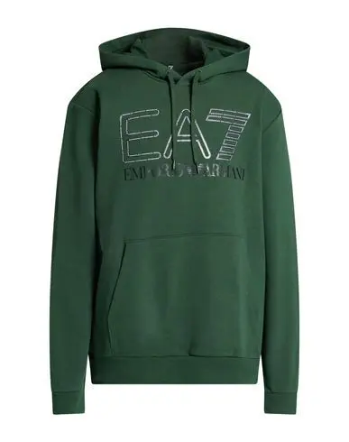 EA7 Cotton-elastane French Terry Sweatshirt - Green