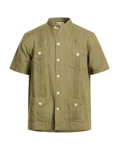 Paul & Joe Shirt Military Size Cotton, Linen - Green