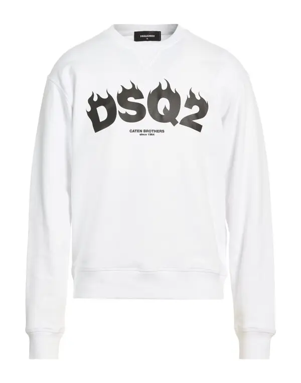 Dsquared2 Cotton French Terry Sweatshirt With Logo - White