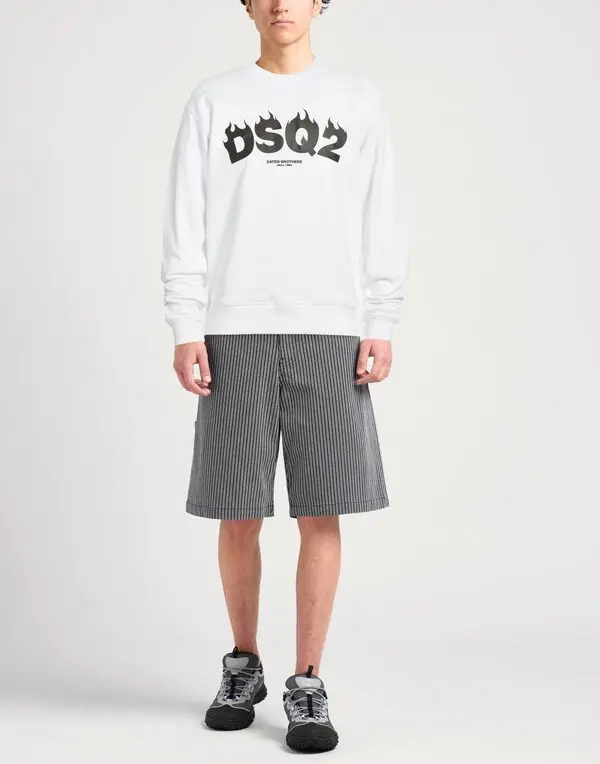 Dsquared2 Cotton French Terry Sweatshirt With Logo - White