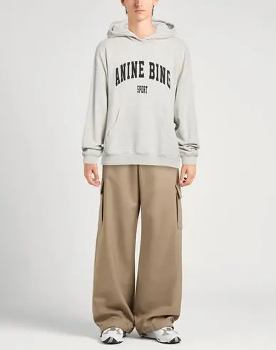 ANINE BING Fleece Distressed Graphic Hoodie