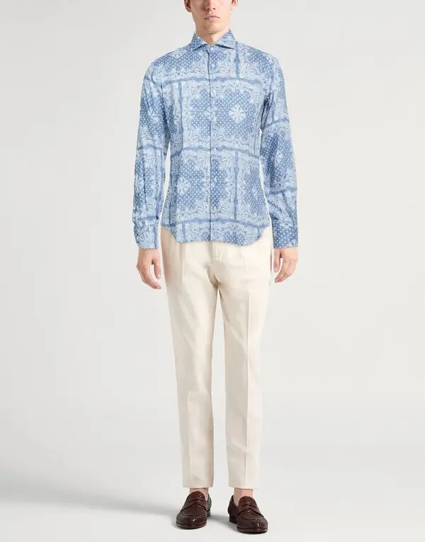 Fedeli Shirt Size Linen - Blue