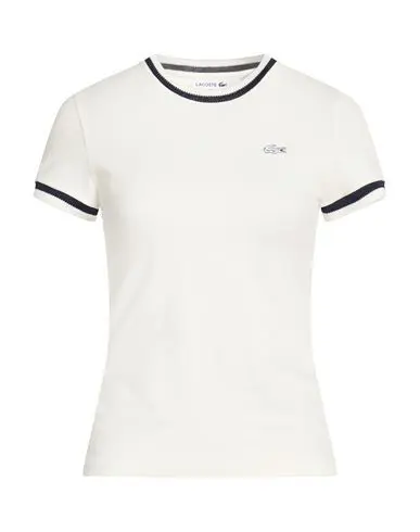 Lacoste T-shirt Size Cotton, Elastane - White