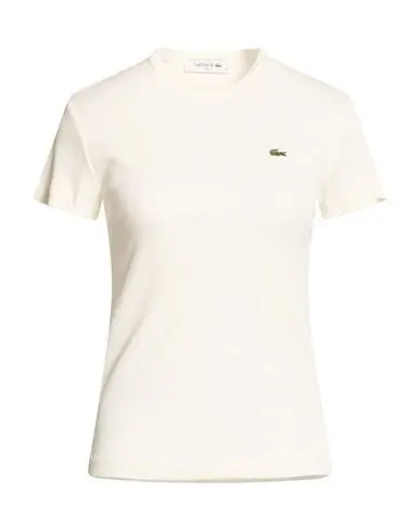 Lacoste T-shirt Ivory Size Cotton - White