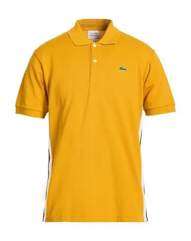 Lacoste X Ricky Regal Polo Shirt Marigold Size Cotton - Yellow