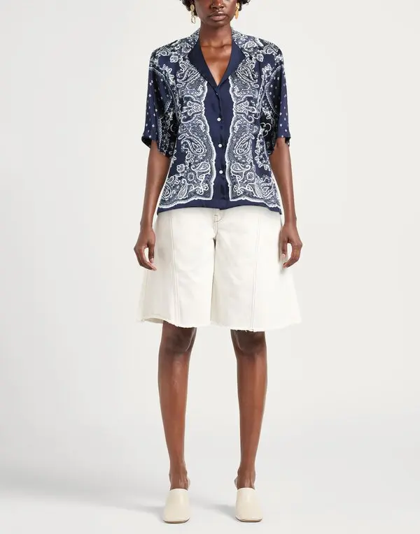 Sandro Paisley-print Satin Shirt