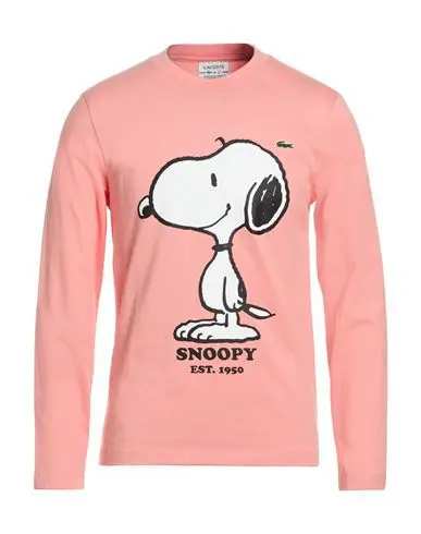 Lacoste X Peanuts T-shirt Size Cotton - Salmon Pink