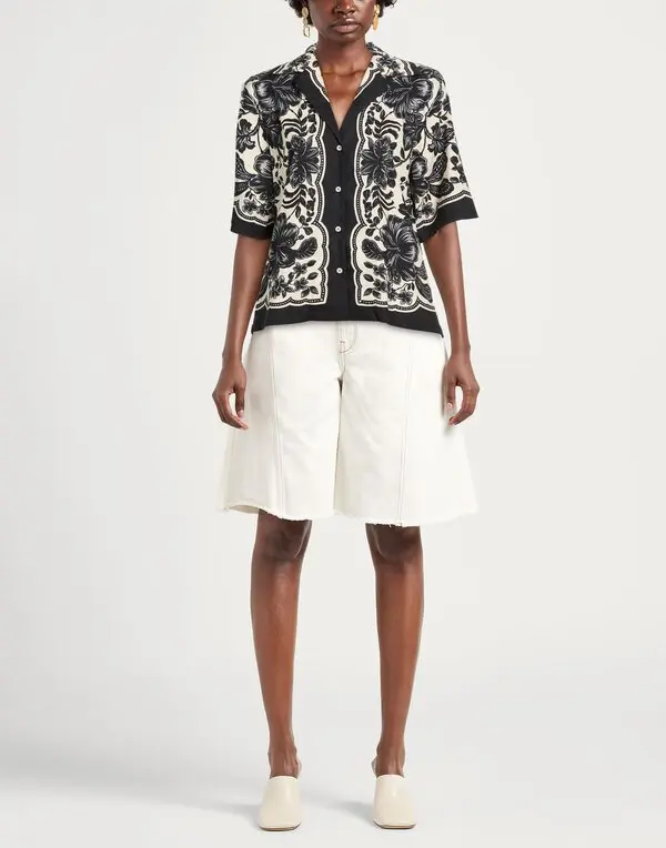 Sandro Woven Floral-print Shirt