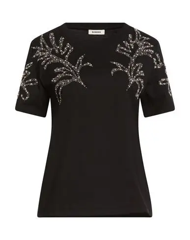 Sandro T-shirt Size Cotton - Black