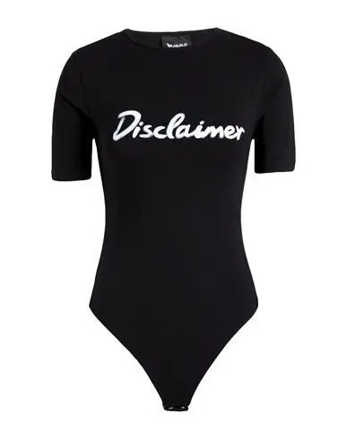 DISCLAIMER Bodysuit Size Cotton, Elastane - Black
