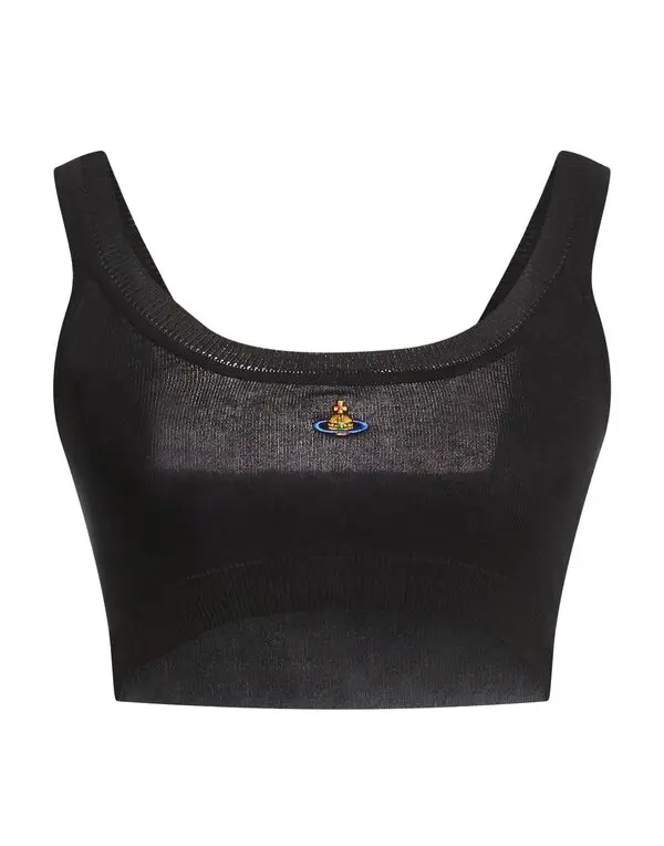 VIVIENNE WESTWOOD Knitted Logo Crop Top