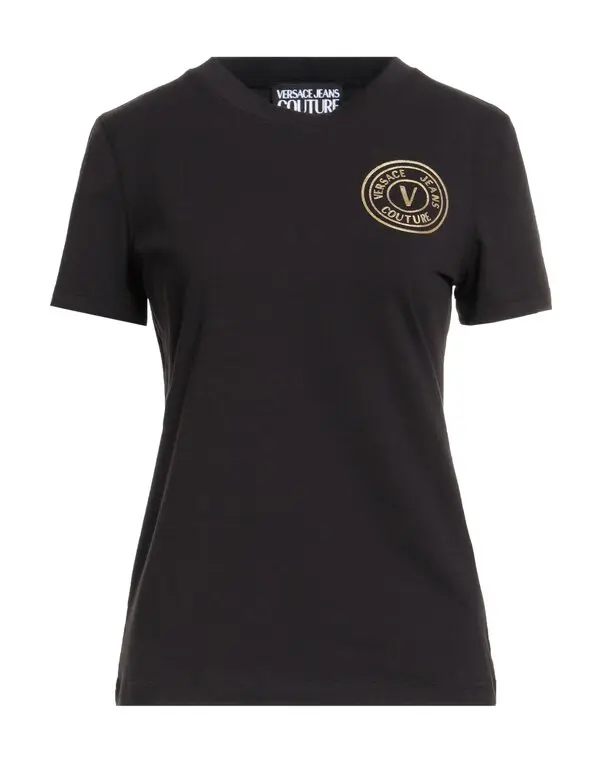 Versace T-shirt With Logo - Black