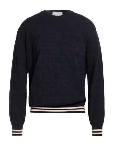 Iceberg Maglia Girocollo Sweater Midnight Size Cotton - Blue