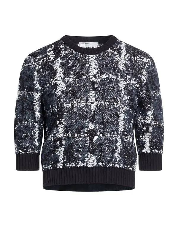 Iceberg Sweater In Cotton, Linen And Polyamide - Black