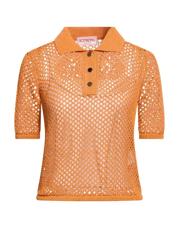 Iceberg Open-knit Short Sleeve Polo Shirt
