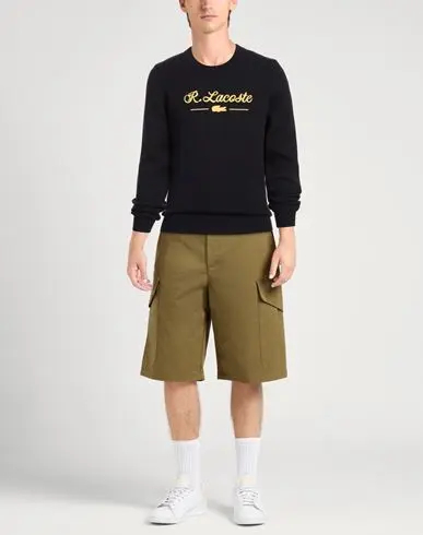 Lacoste Sweater In Wool, Cotton, And Polyamide - Blue