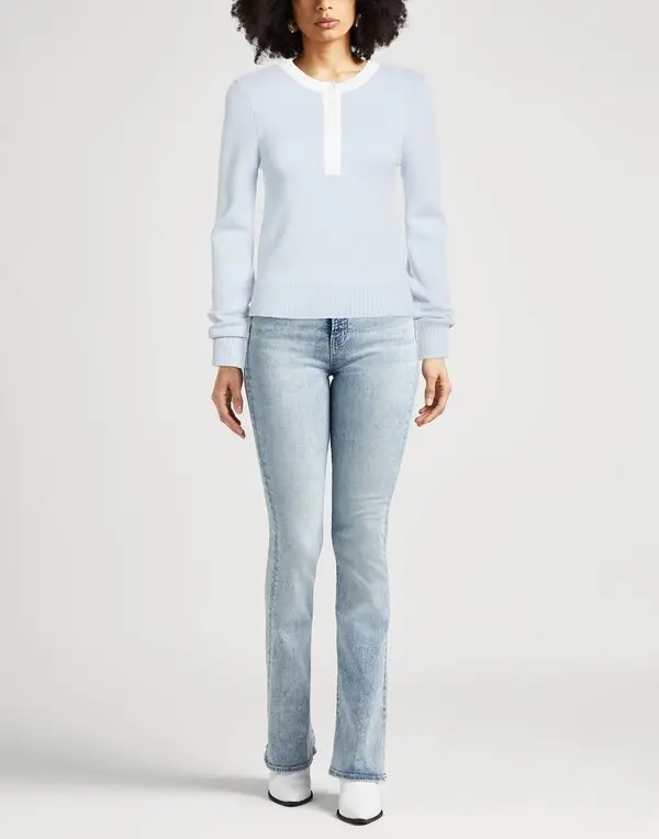 Sandro Knitted Wool And Cashmere Sweater - Blue