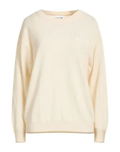 Lacoste Sweater Cream Size Wool - White