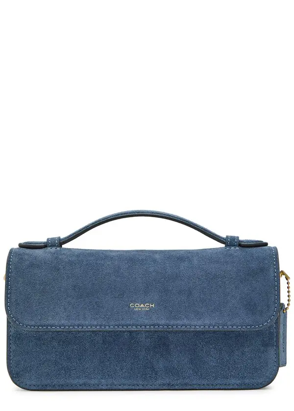 COACH Elora Suede Cross-body Bag - Denim
