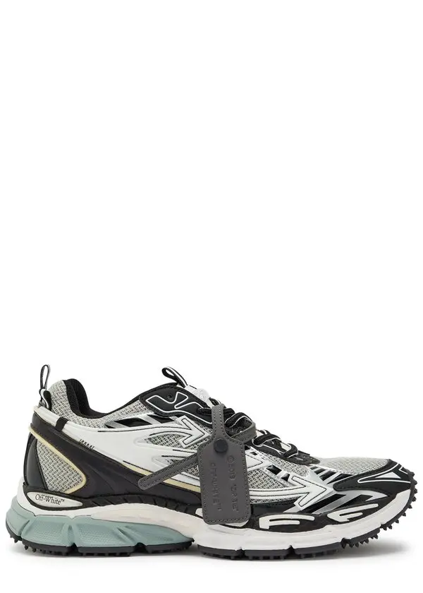 Off-White Be Right Back Panelled Mesh Sneakers - Grey
