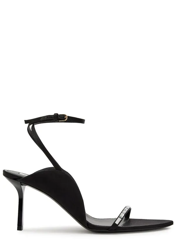 Victoria Beckham 75 Crystal-embellished Sandals - Black