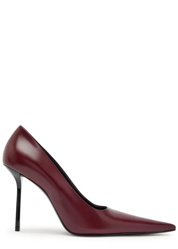 Victoria Beckham 100 Leather Pumps - Burgundy