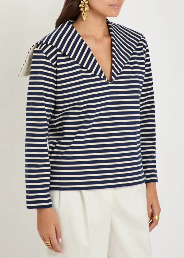 LES VACANCES D'IRINA The Seaman D Cotton Top - Stripe