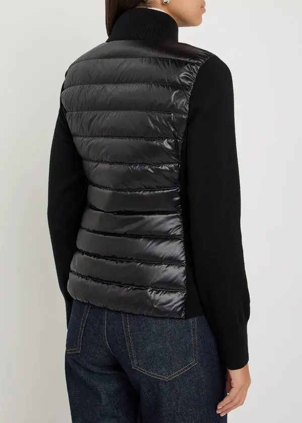 Moncler Padded Wool And Nylon Jacket