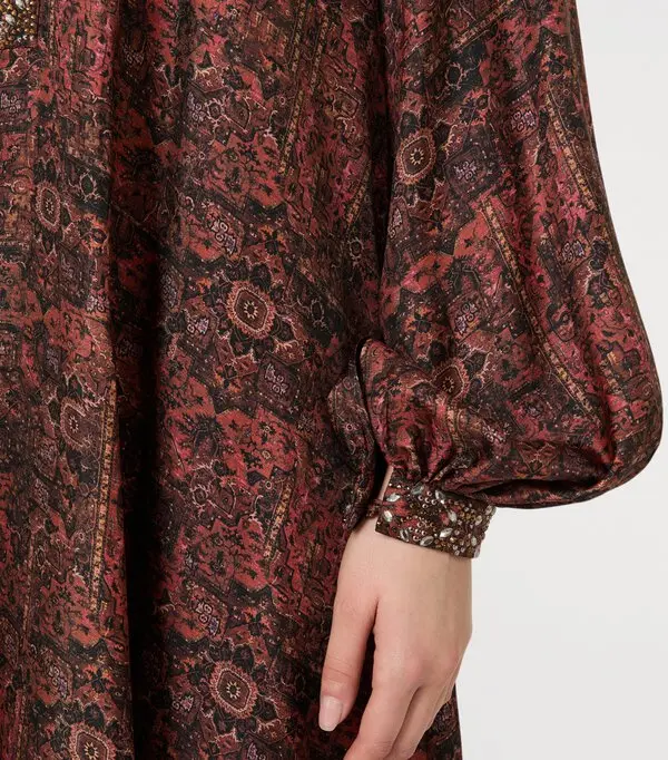 Max Mara Silk Printed Maxi Dress