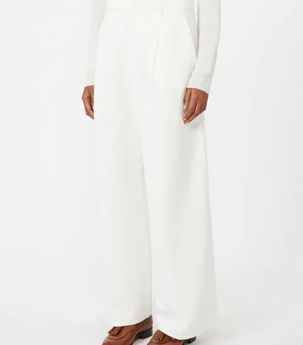 Max Mara Cotton-linen Aloa Trousers