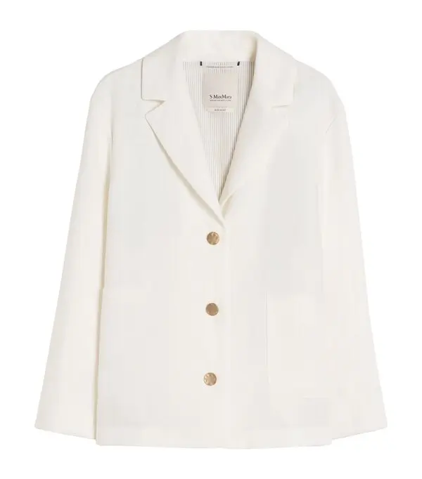 Max Mara Linen Carlotta Blazer - White