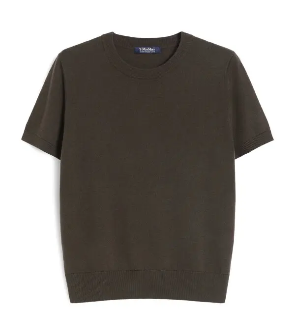 Max Mara Wool Short-sleeve Sweater - Green