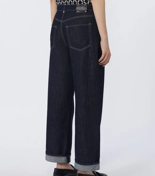 Max Mara Turn-up Hem Wide-leg Jeans