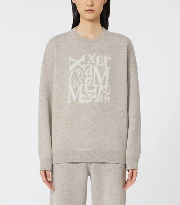 Max Mara Wool-blend Logo Sweater