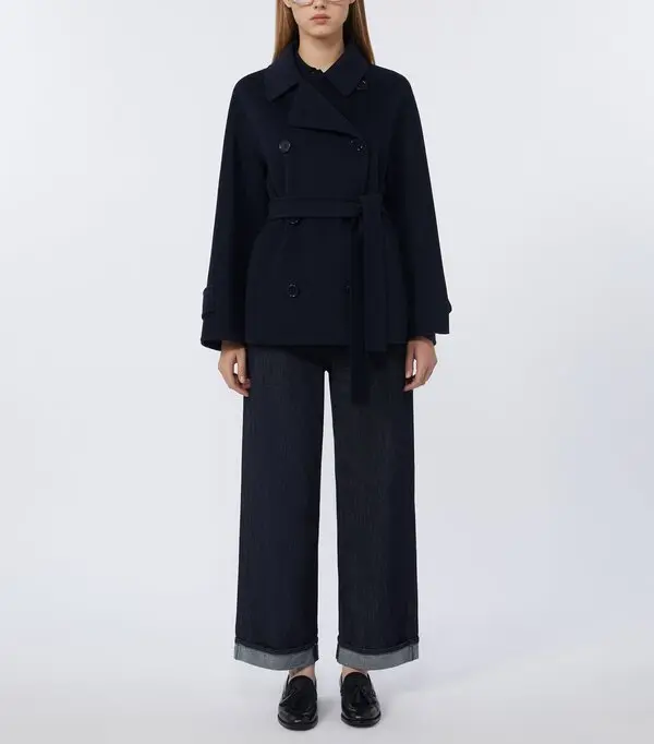 Max Mara Virgin Wool Belted Jacket